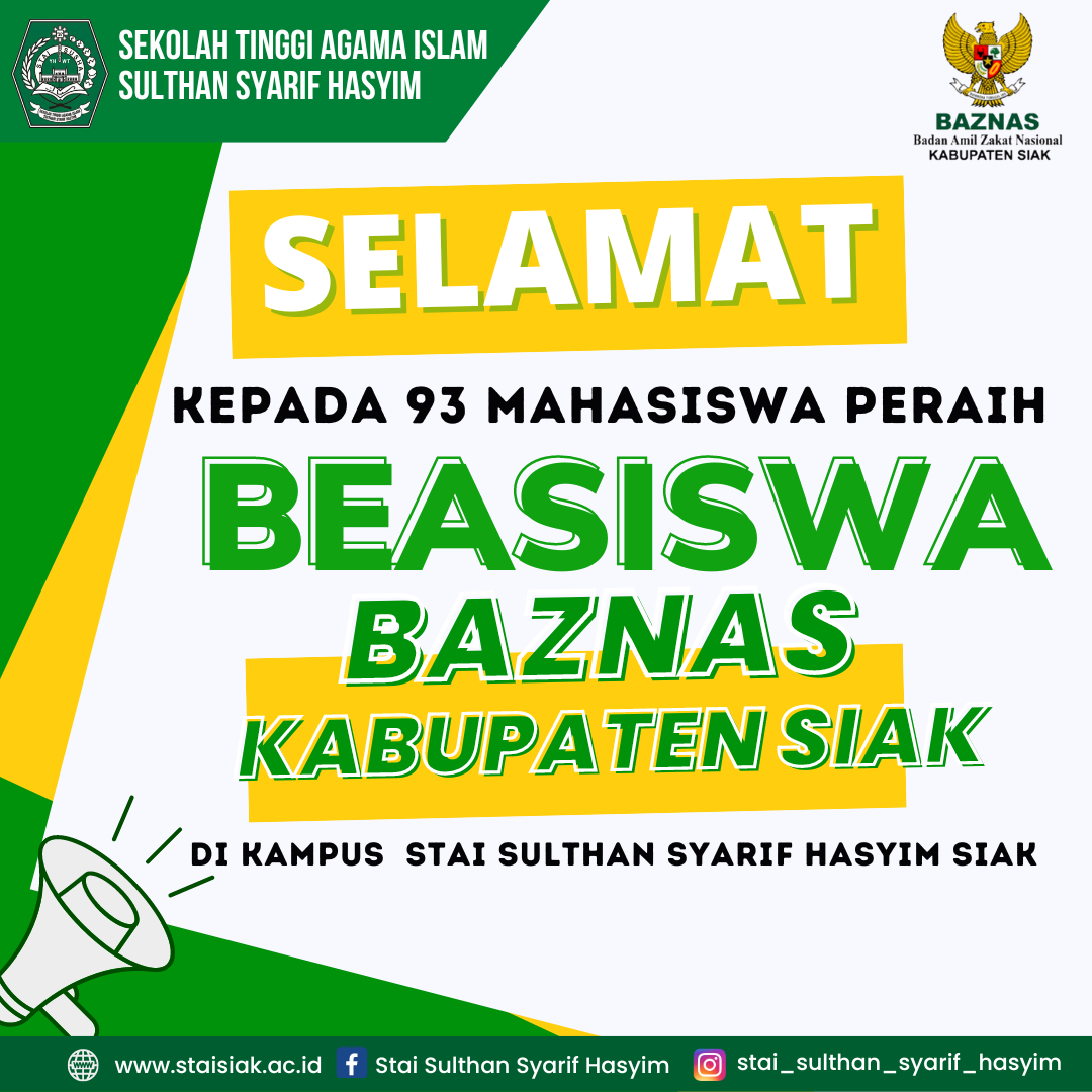 Selamat Kepada 93 Mahasiswa Penerima Beasiswa BAZNAS Kabupaten Siak ...